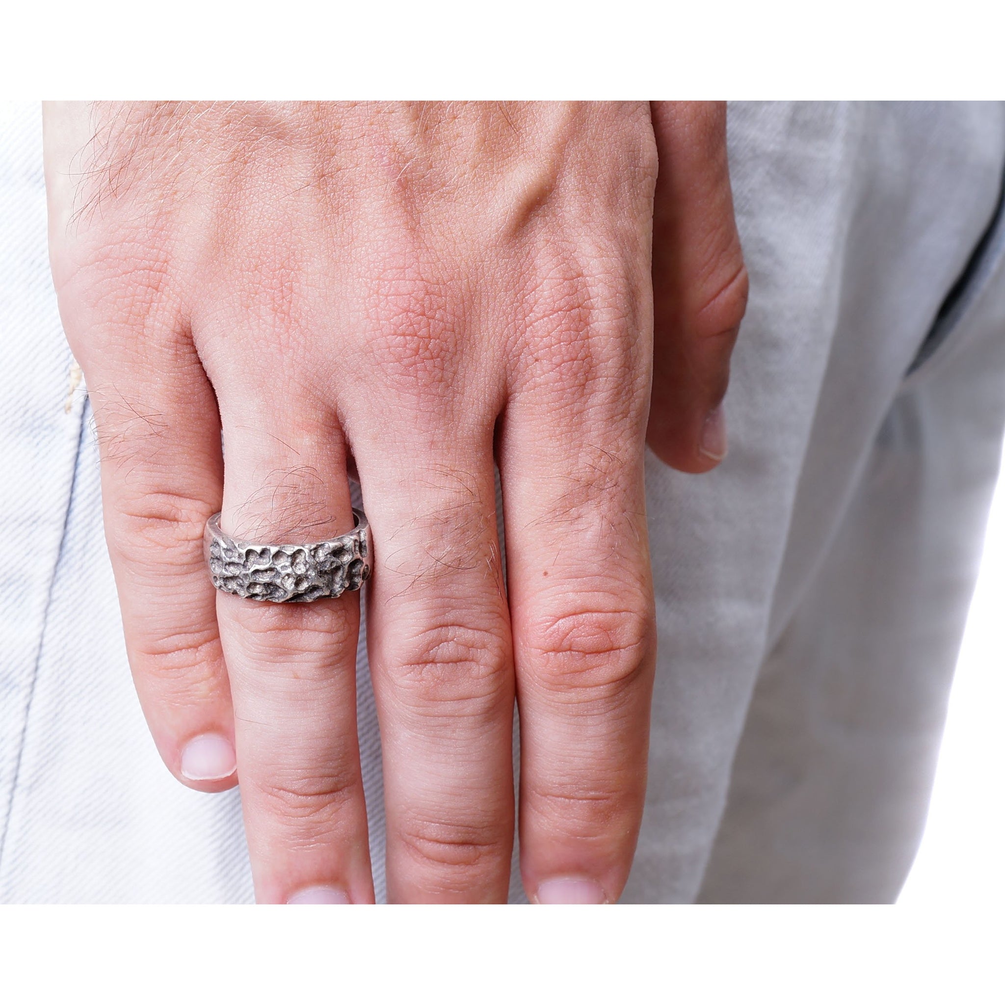 VIXTORM 925 Silver Aerolite Ring